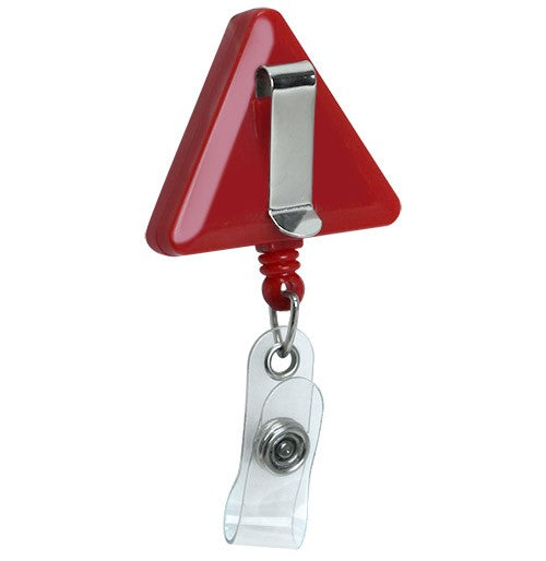 Triangle Plastic ID Badge Reel – Retractable Reels