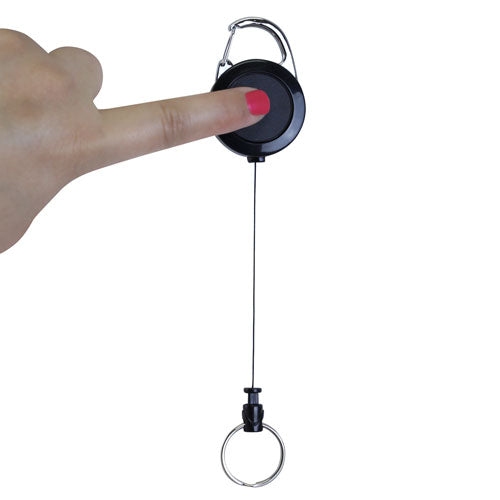 Carabiner Reel w/ Pull-Stop Function & Slide-Lock – Retractable Reels