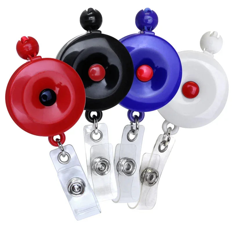 Lanyard Badge Reel, Push-Stop Button – Retractable Reels