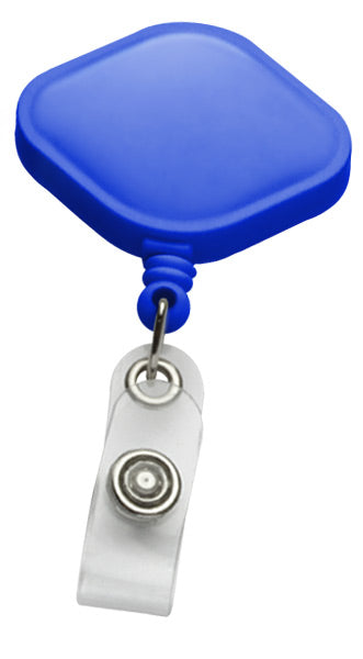 Rounded Diamond-shape Plastic ID Badge Reel – Retractable Reels